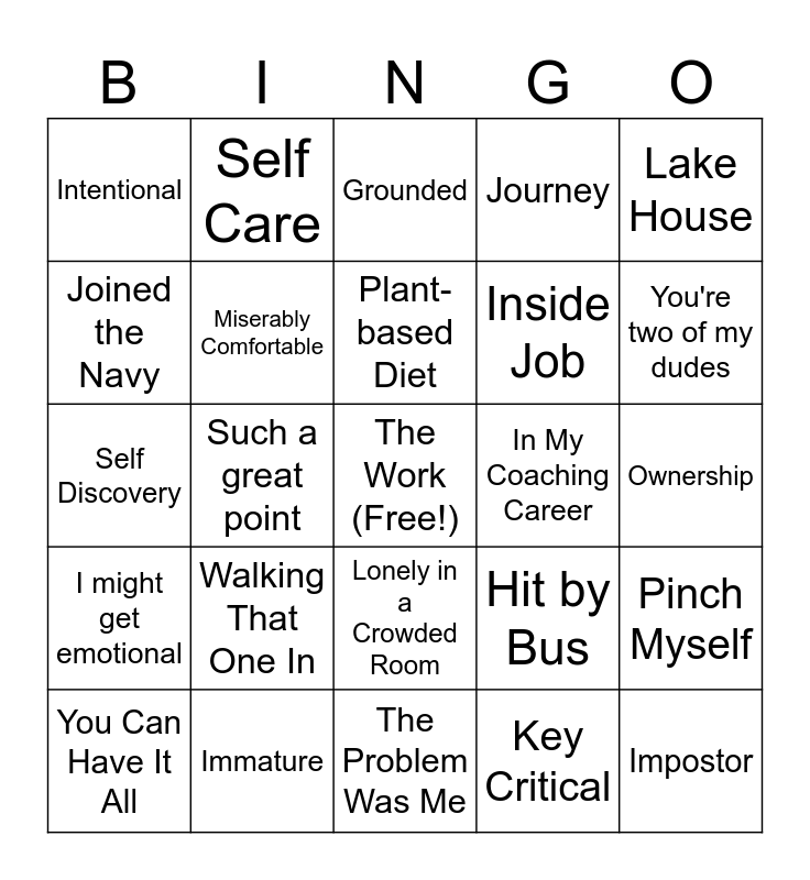The Path Podcast Bingo Card