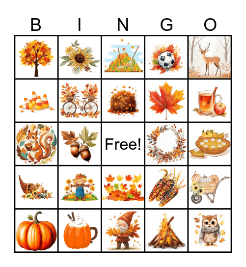 FALL BINGO Card