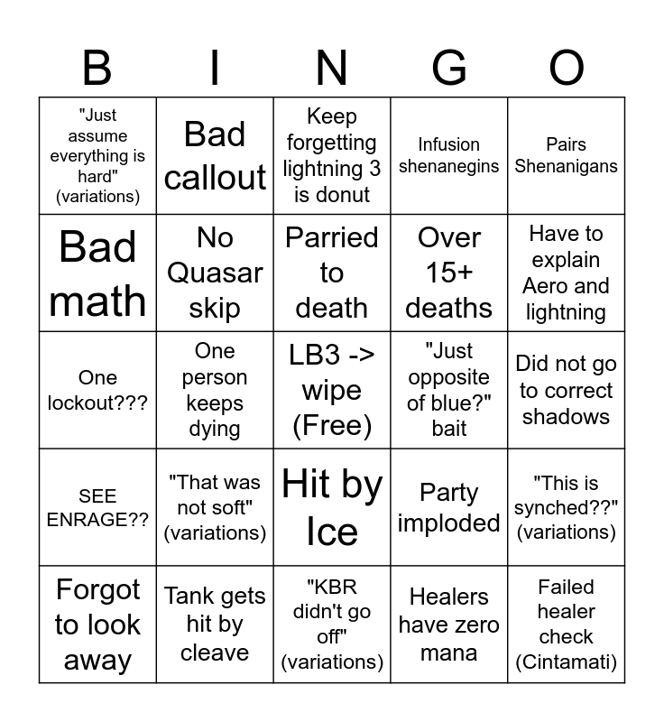 MINE P1T6 Bingo Card