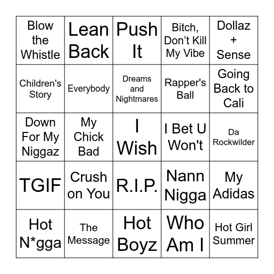 VIBE BINGO ROUND TWO Bingo Card