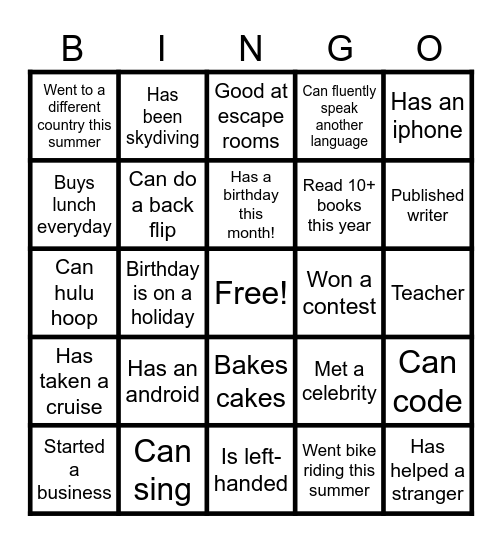 NSPDK Sisterly Bonding October 2024 Bingo Card