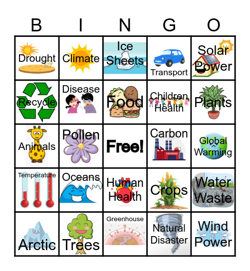 CLIMATE CHANGE Bingo Card