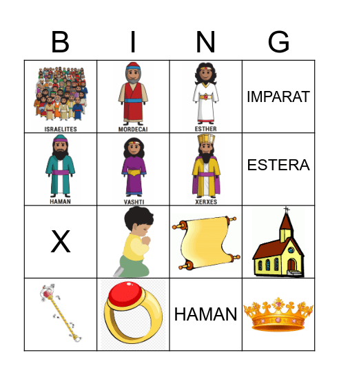 Esther Bingo Card