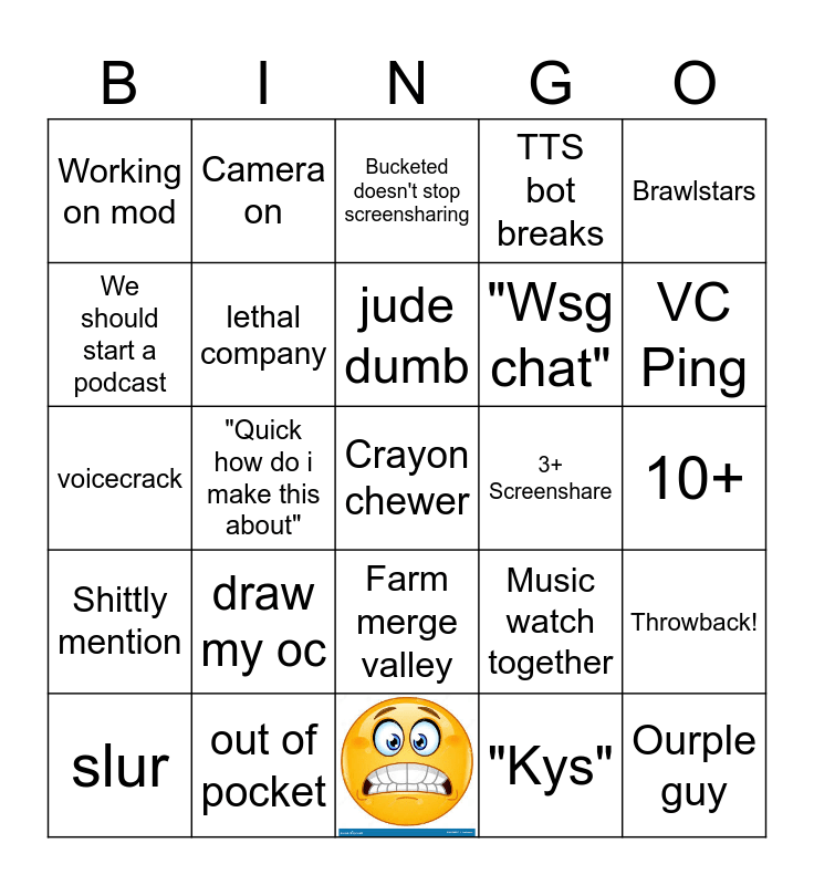 Awesomes VC Bingo Card