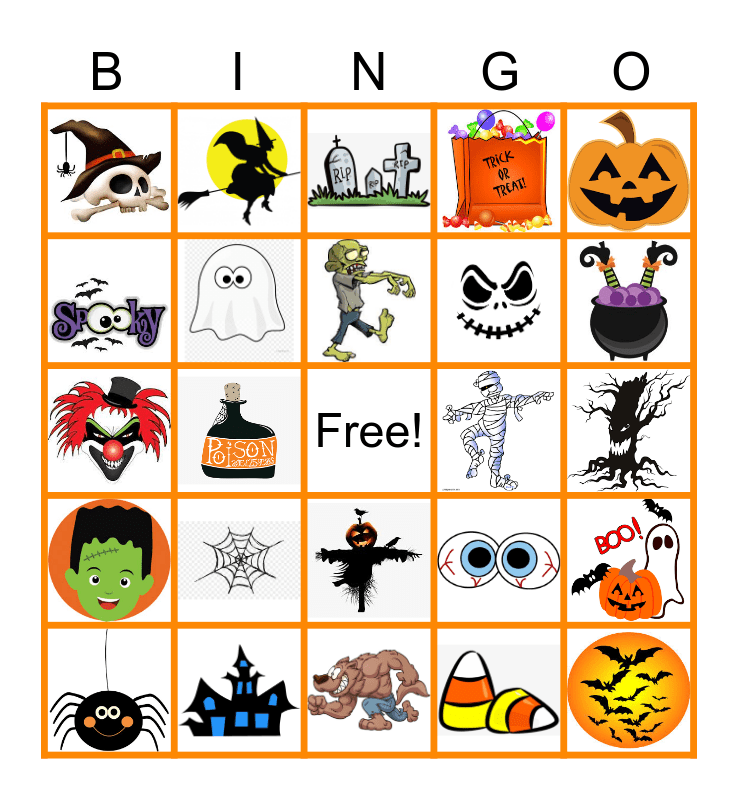 Spooky Bingo Card