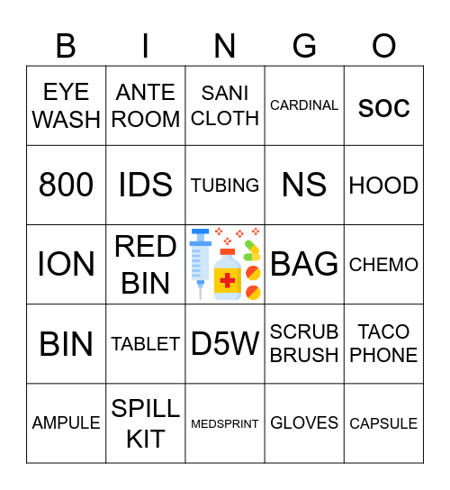Pharmacy Week Bingo Card