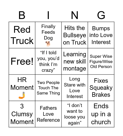 77 Chances Bingo Card