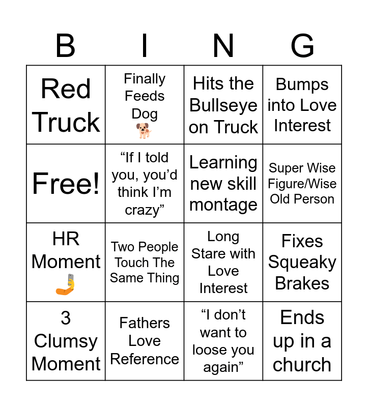 77 Chances Bingo Card