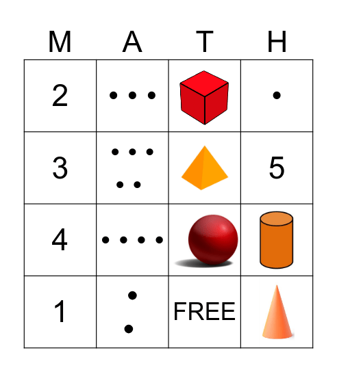 MATH Bingo Nov. 1 Bingo Card