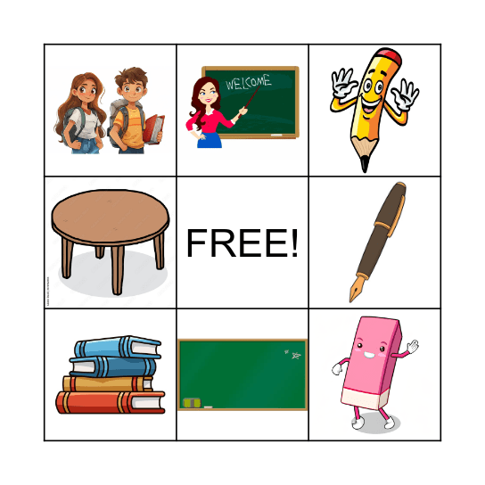 CLASS OBJECTS Bingo Card