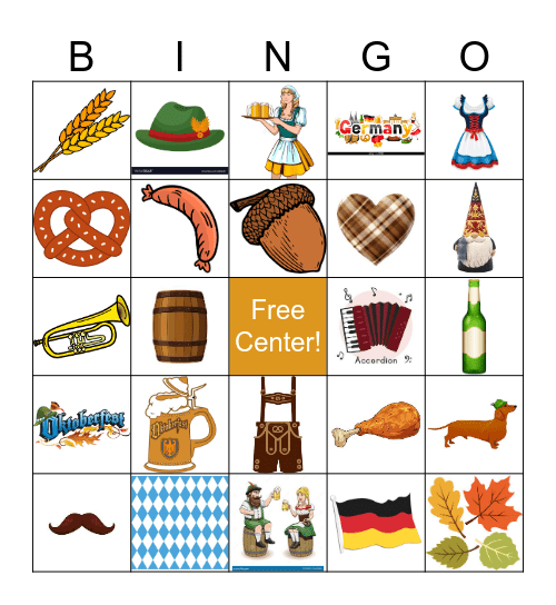 OktoberFest Bingo Card