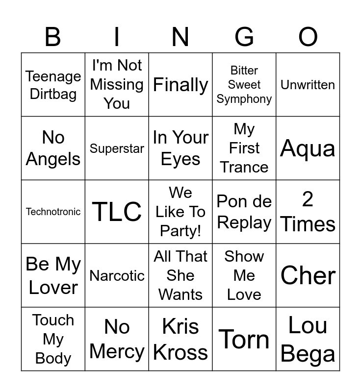 Double Trouble Birthday Bingo Card