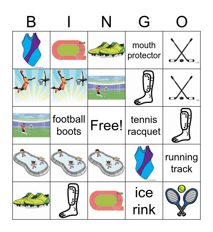 Sports Bingo Card