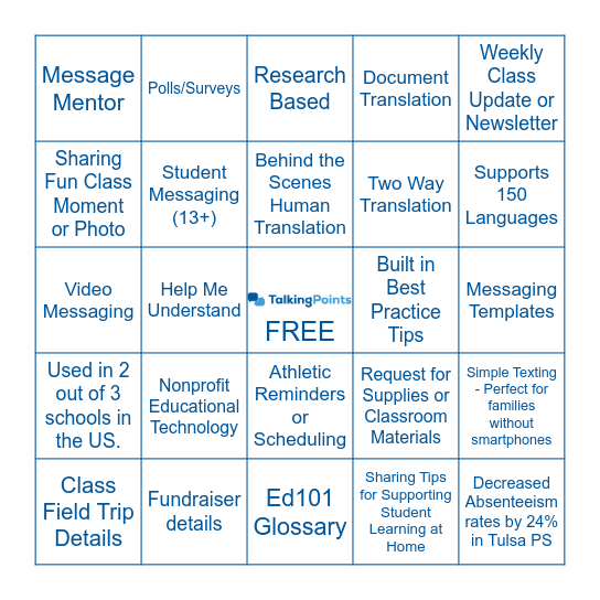 🎉 Family Engagement Bingo 🎉 Bingo Card