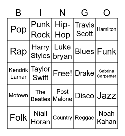 Presentation Bingo Card