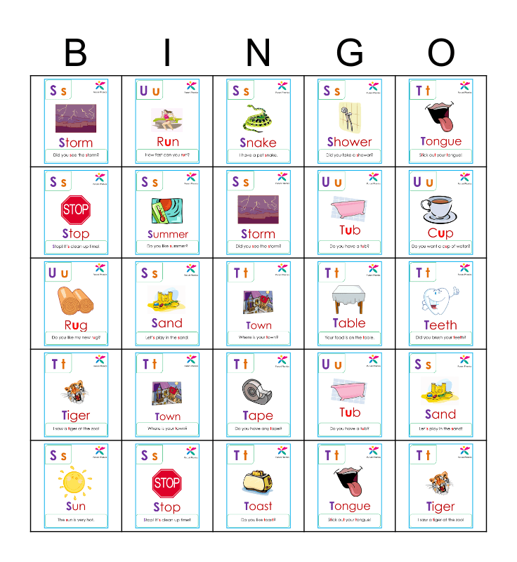 STU Bingo Card