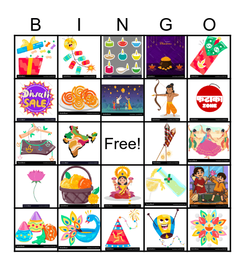 Diwali Bingo Card