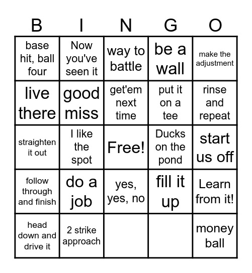 Words of wisdom from Mark Pass Bingo Card