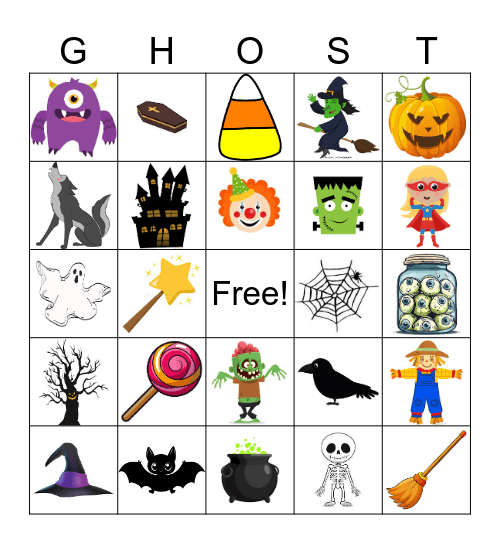 HAPPY HALLOWEEN Bingo Card