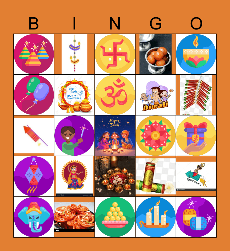 Diwali Bingo Card