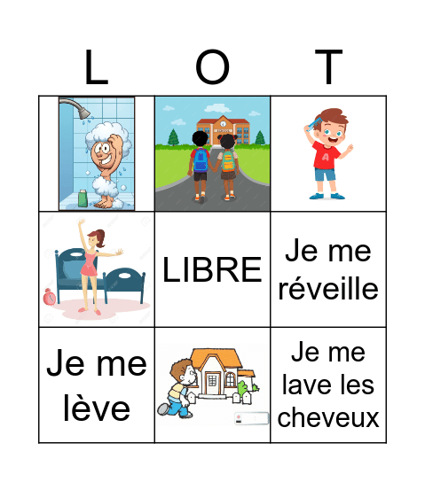 Ma Routine Quotidienne Bingo Card
