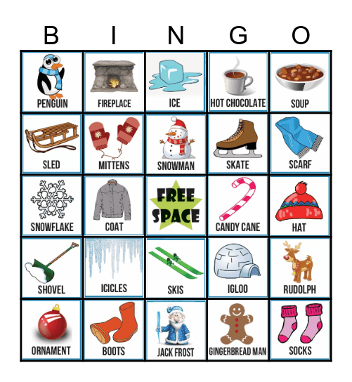 Winter Bingo Card