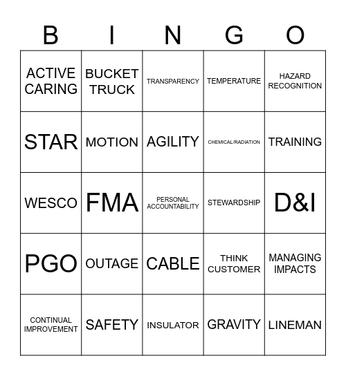 EVENT FREE Bingo Card