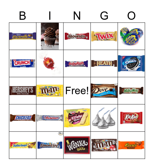 Chocolate Bingo! Bingo Card