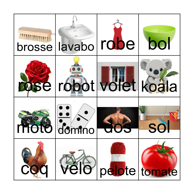 Bingo du son O Bingo Card