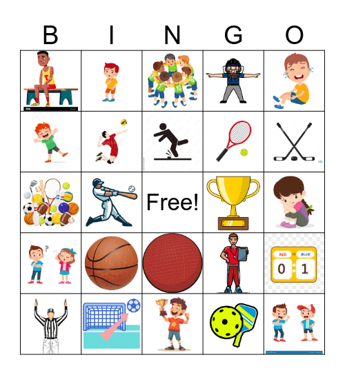 Sportsmanship Bingo Card