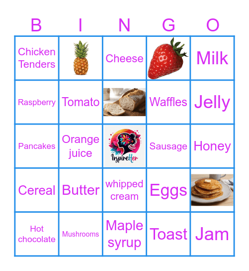 InspireHer-Let’s Brunch! Bingo Card