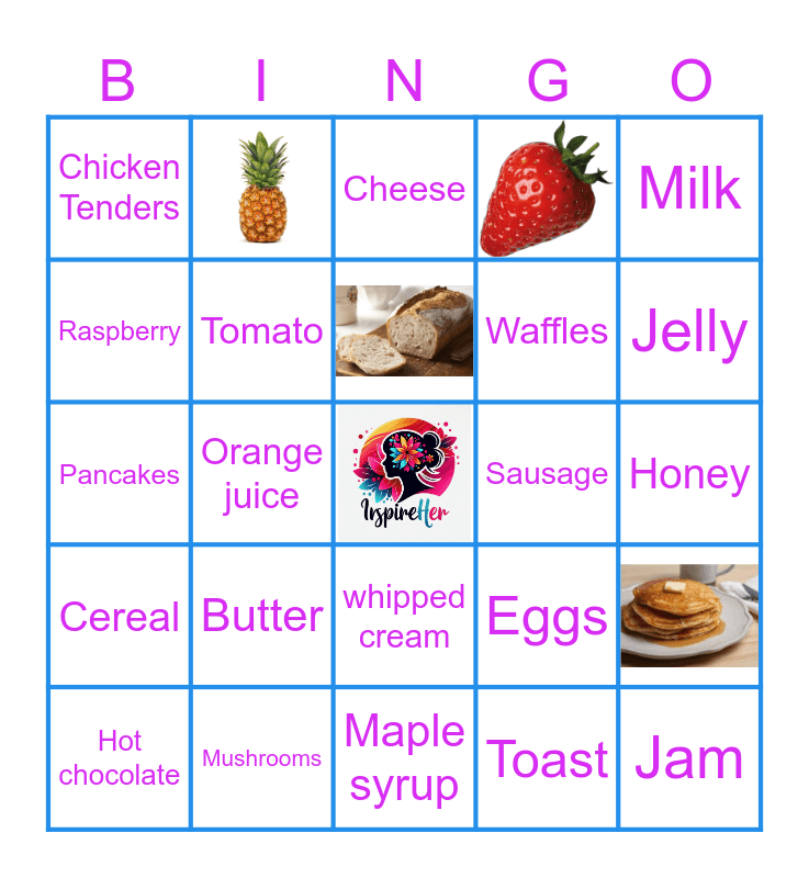 InspireHer-Let’s Brunch! Bingo Card