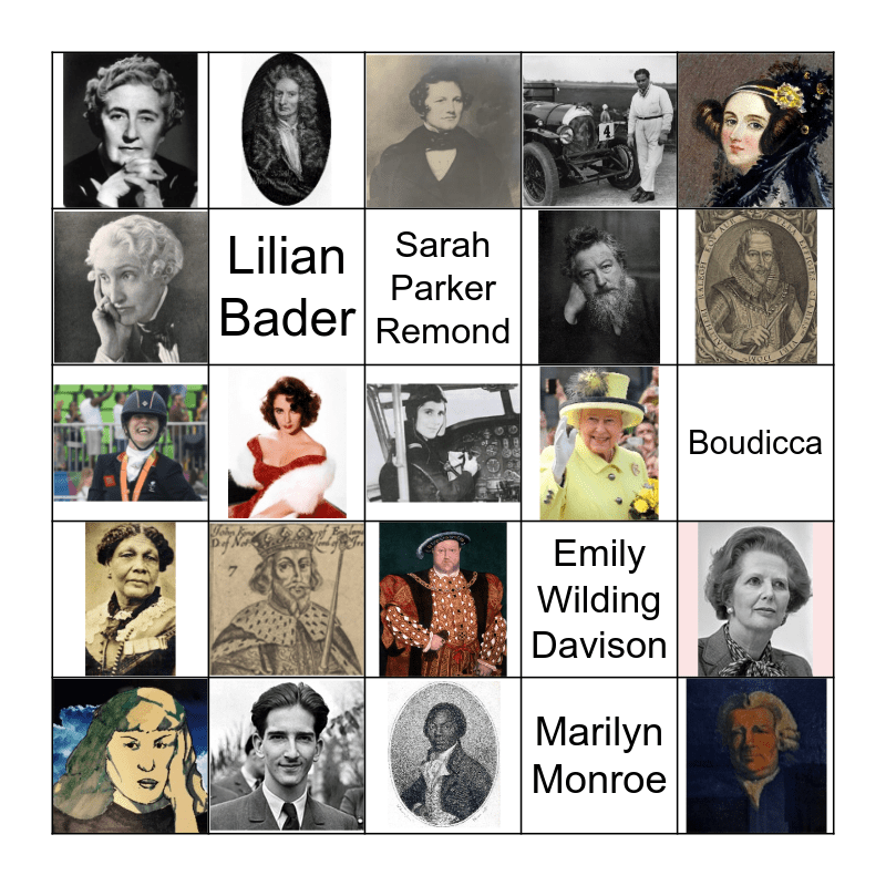 HISTORICAL BINGO Card