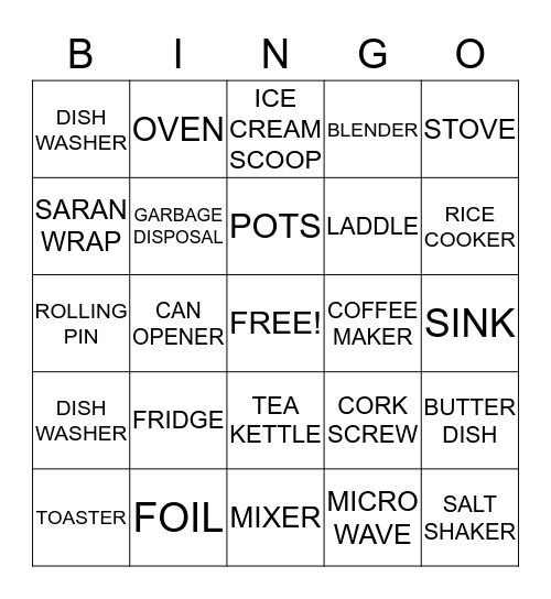 HILLBILLY BINGO Card