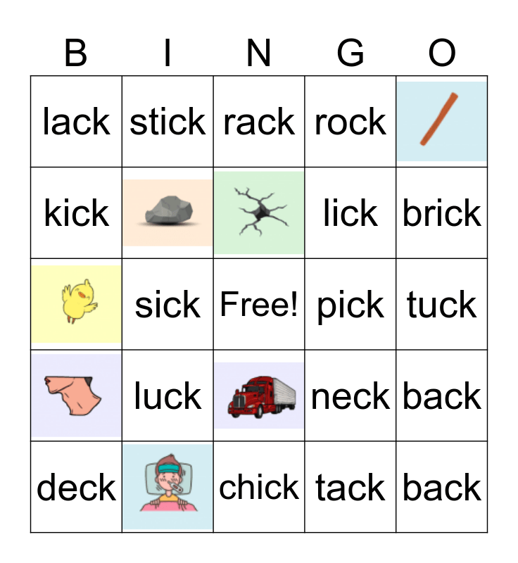 ck Bingo Card