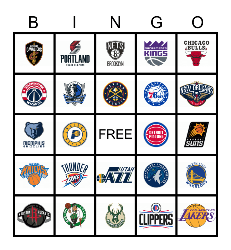 NBA Bingo Card