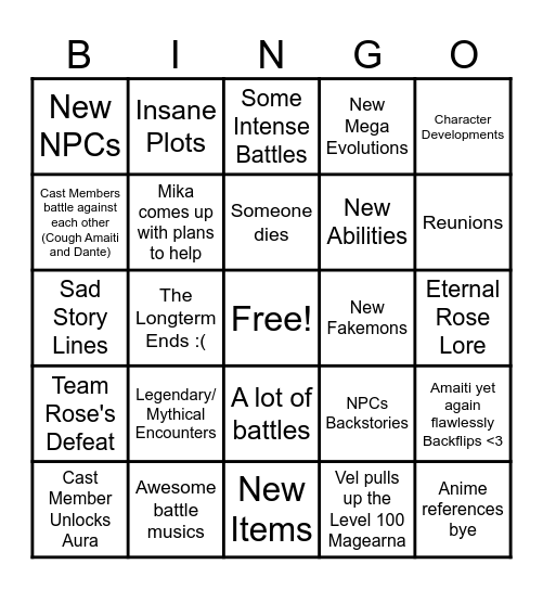 PLR S1 Finale and Last Bingo Card! *Cries* Bingo Card