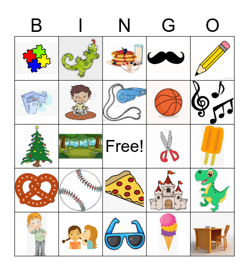 Medial /S,Z/ Bingo Card