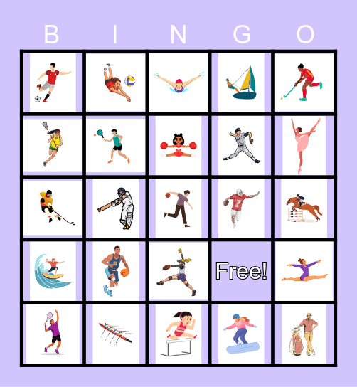 Sports Bingo Card