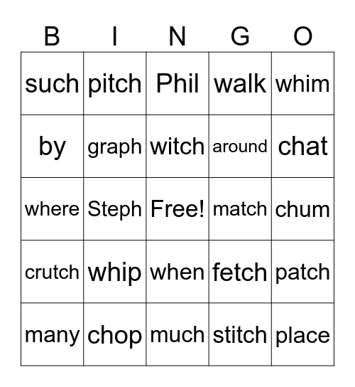 Wonders Unit 2 Week 5 Bingo Card