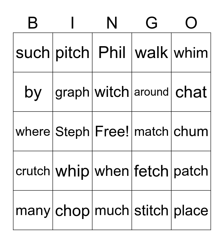 Wonders Unit 2 Week 5 Bingo Card