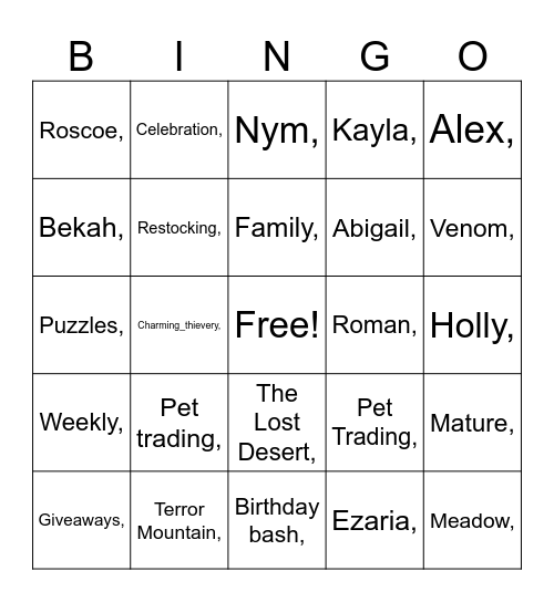 Insomnia Birthday Bingo 🎂🥳 Bingo Card
