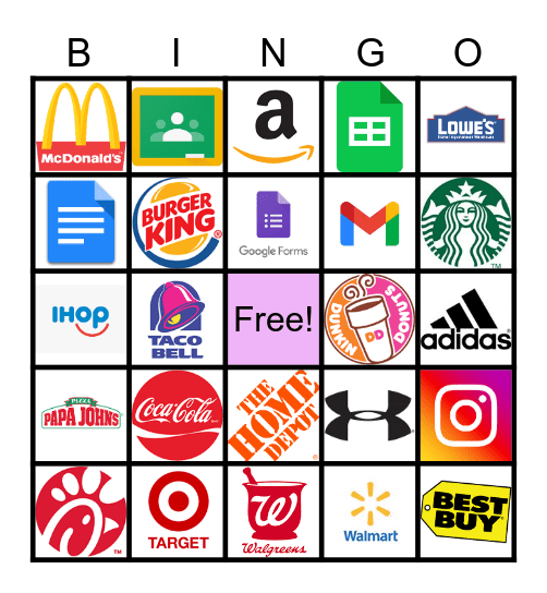Logos Bingo Card