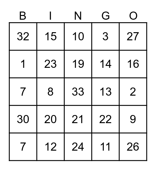 Place Value Bingo! Bingo Card