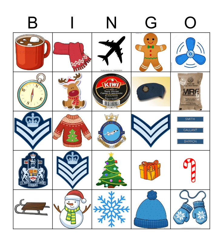 637 Arrow Christmas Party Bingo Card