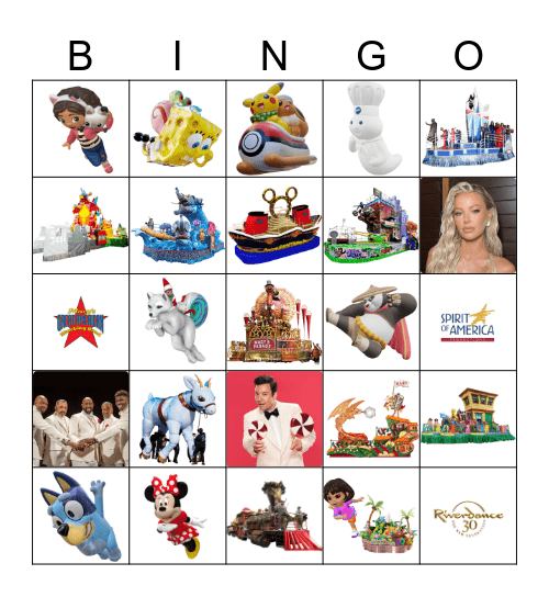 2024 Macy's Thanksgiving Day Parade Bingo Card