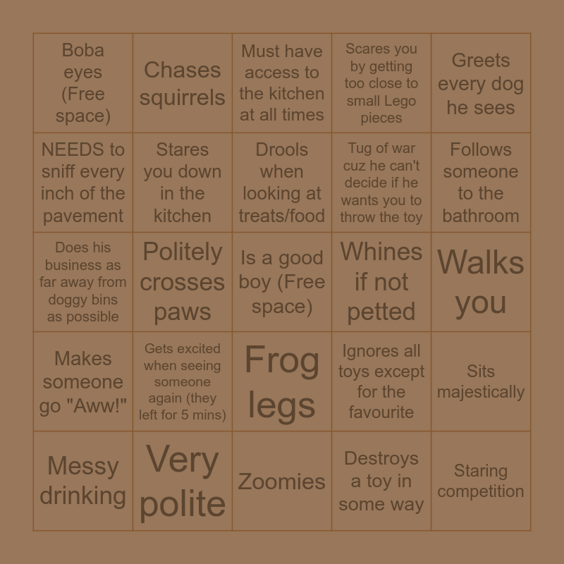 Teddy Bingo!!!!! :O Bingo Card