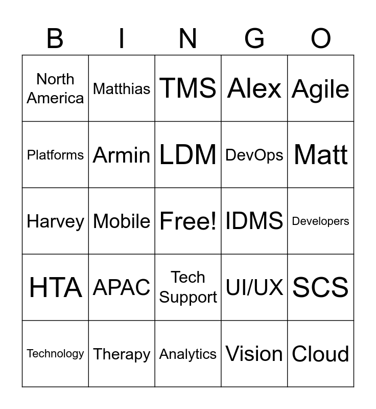 Digital Bingo Card