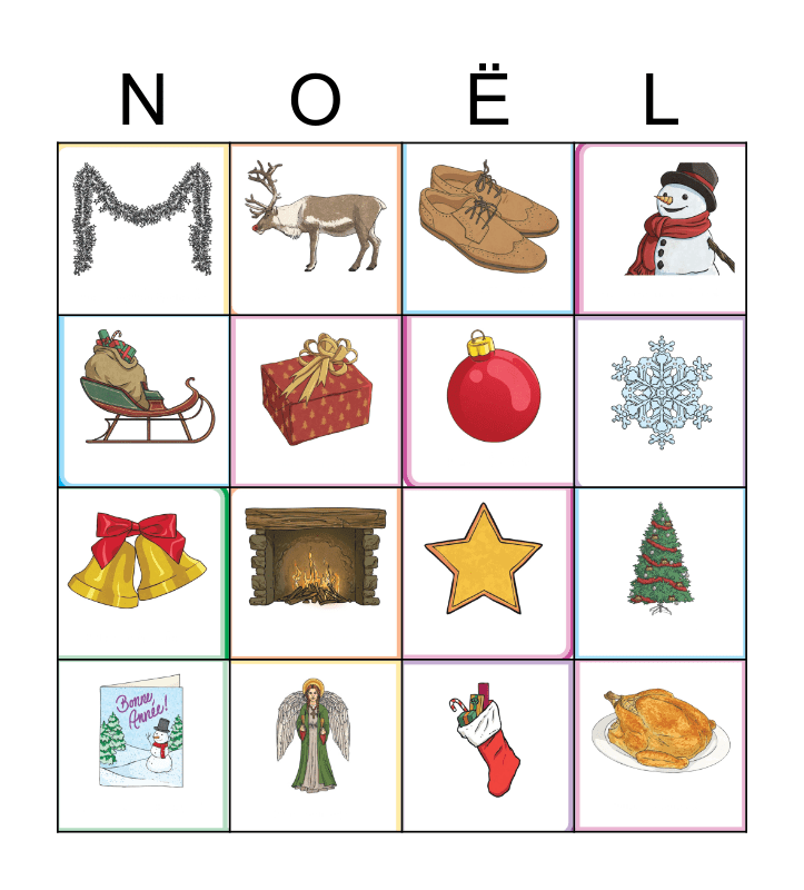 Joyeux Noël ! Bingo Card