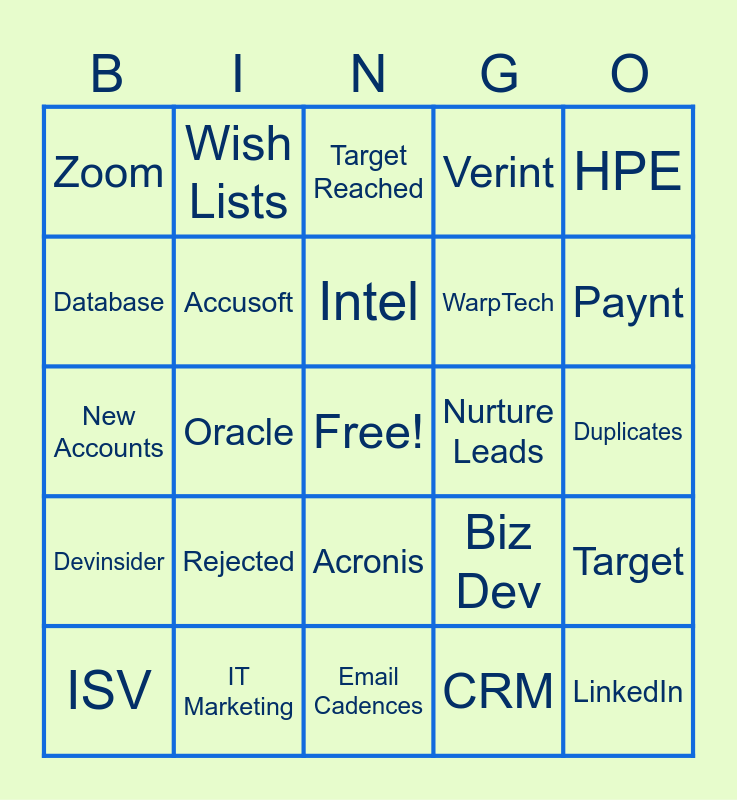 MediaDev Bingo 2024 Bingo Card